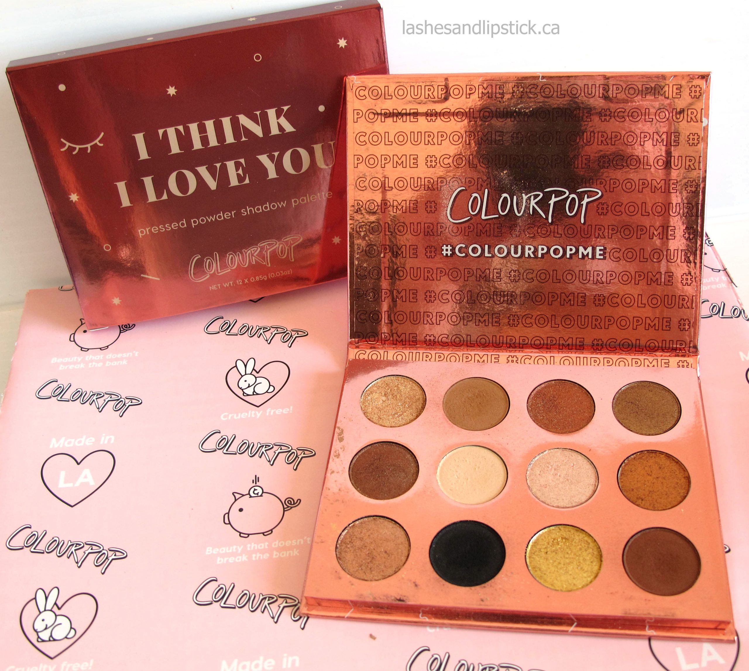 COLOURPOP I Think I Love You Palette - Lashes & Lipstick
